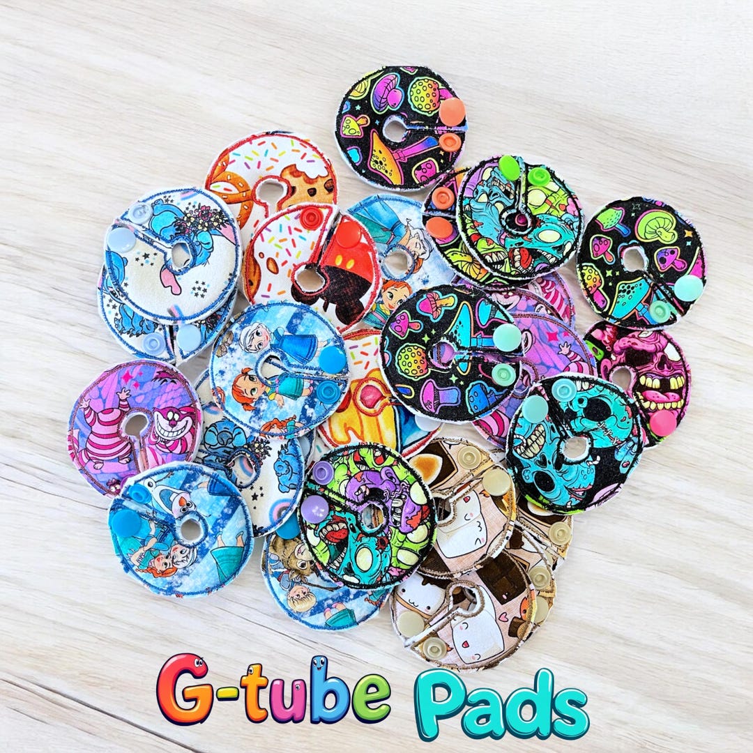 G Tube Pads, Feeding Tube Pads, Set of G-tube Covers, G-tube Cover ...