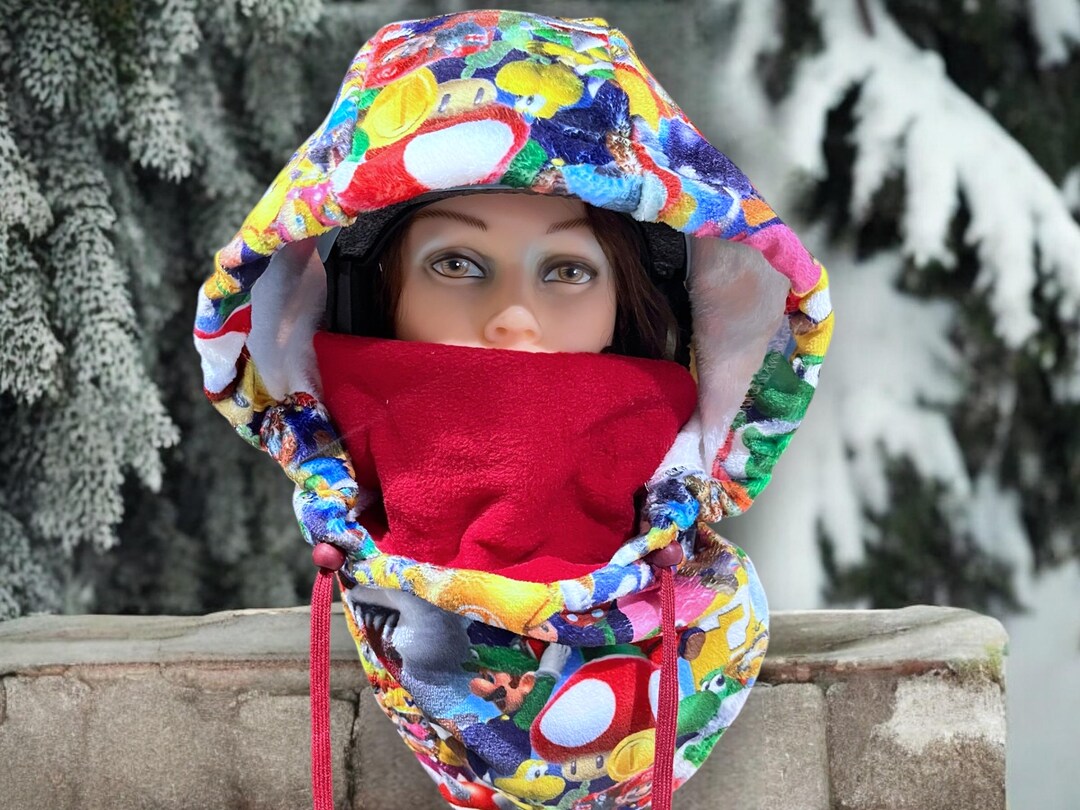 Snow Hood, Over the Helmet Hood, Helmet Hoodie, Hood Face Mask ...