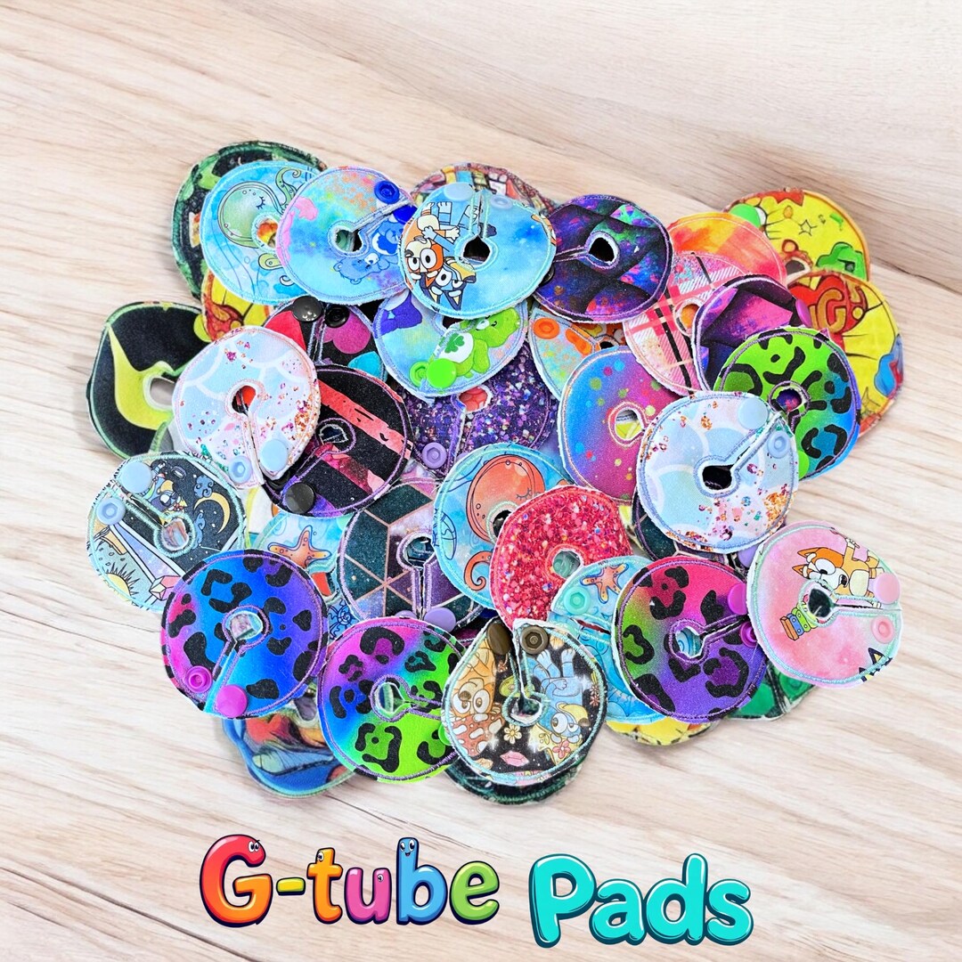 G Tube Pads, Feeding Tube Pads, Set of G-tube Covers, G-tube Cover ...