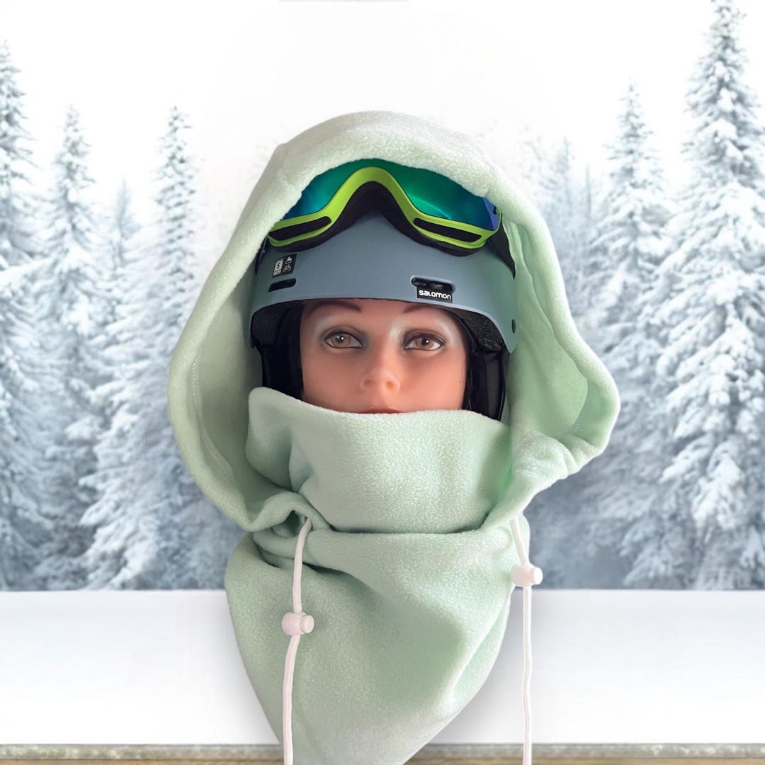 Snow Hood, Over the Helmet Hood, Helmet Hoodie, Hood Face Mask ...