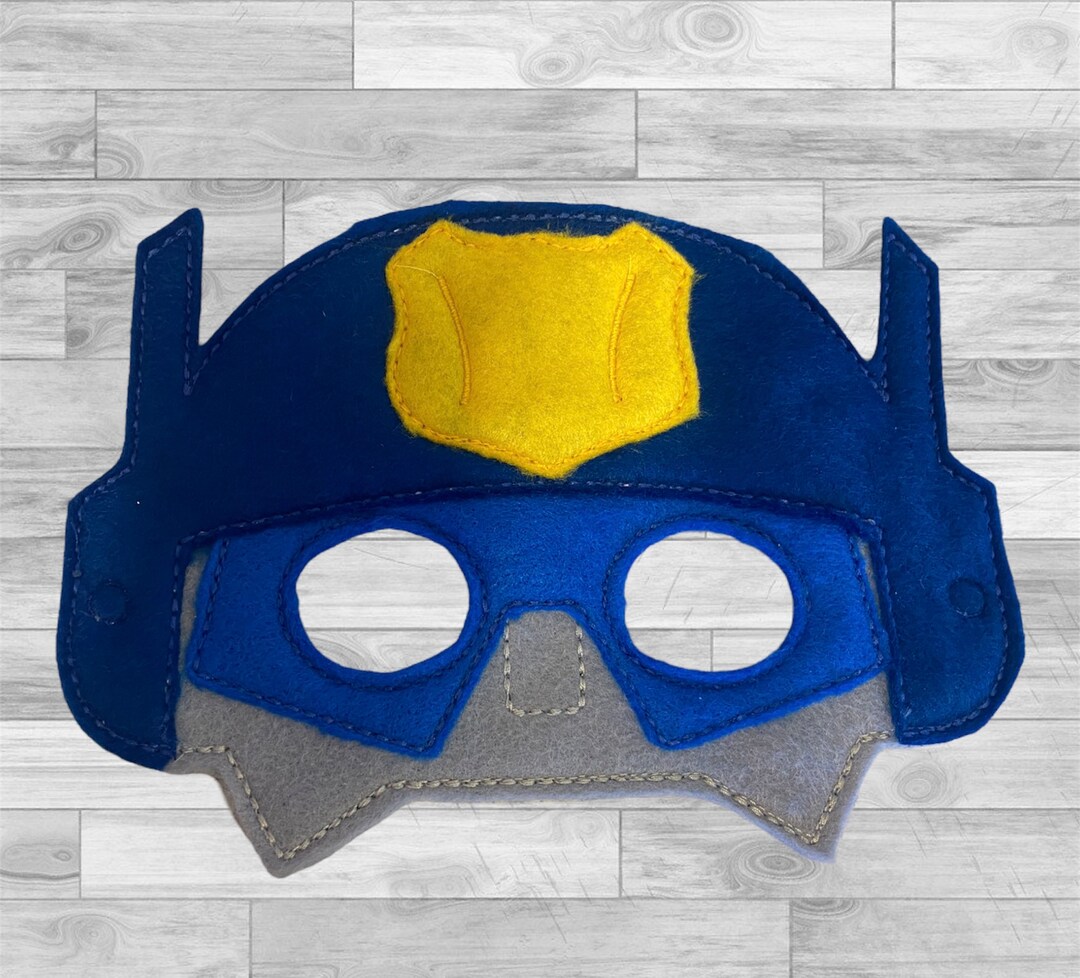 Robot Felt Masks, Rescue Cop Mask, Police Mask, Kids Felt Masks, Party ...