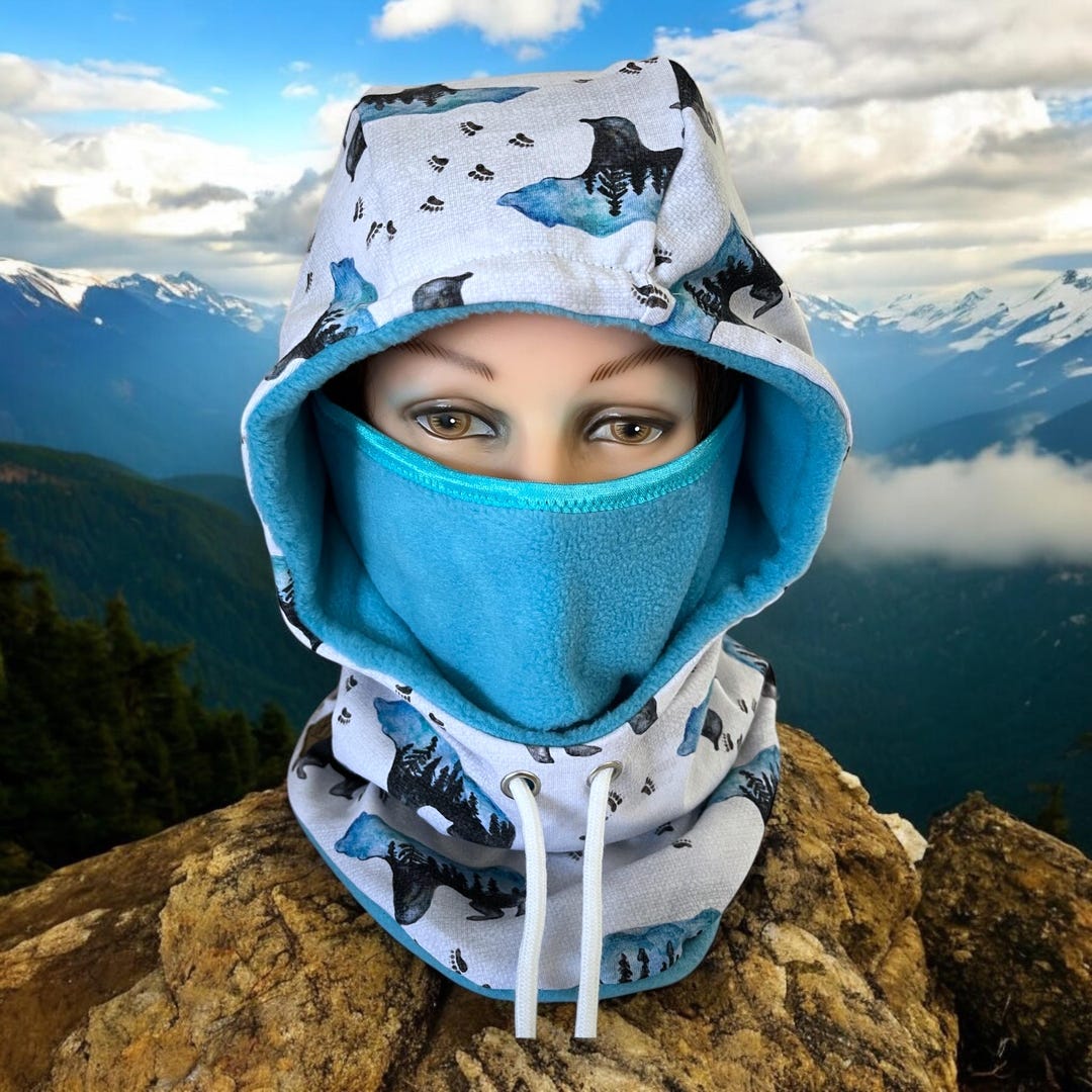 Balaclava, Fleece Toque, Head Warmer, Neck Warmer, Winter Hood, Adult ...