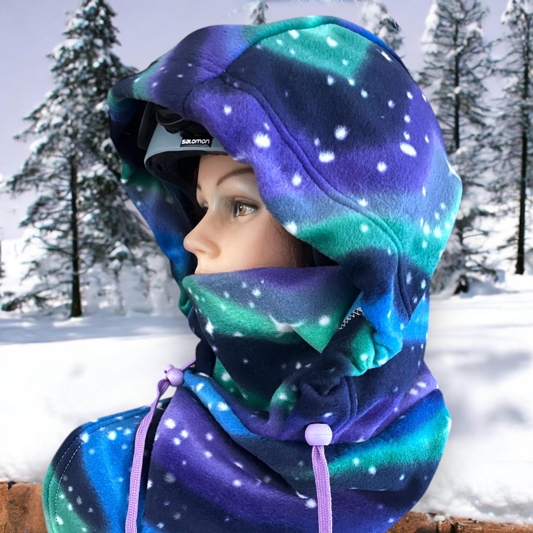 Snow Hood, Over the Helmet Hood, Helmet Hoodie, Hood Face Mask ...