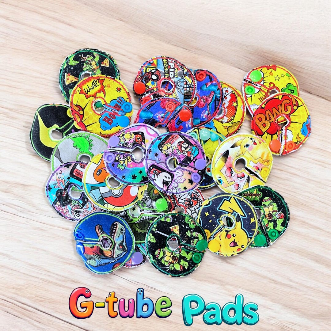 G Tube Pads, Feeding Tube Pads, Set of G-tube Covers, G-tube Cover ...