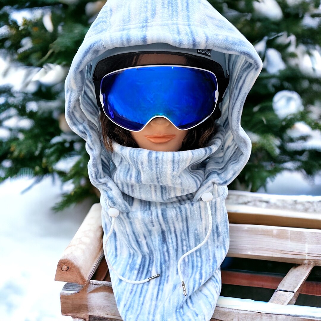Snow Hood, Over the Helmet Hood, Helmet Hoodie, Hood Face Mask ...