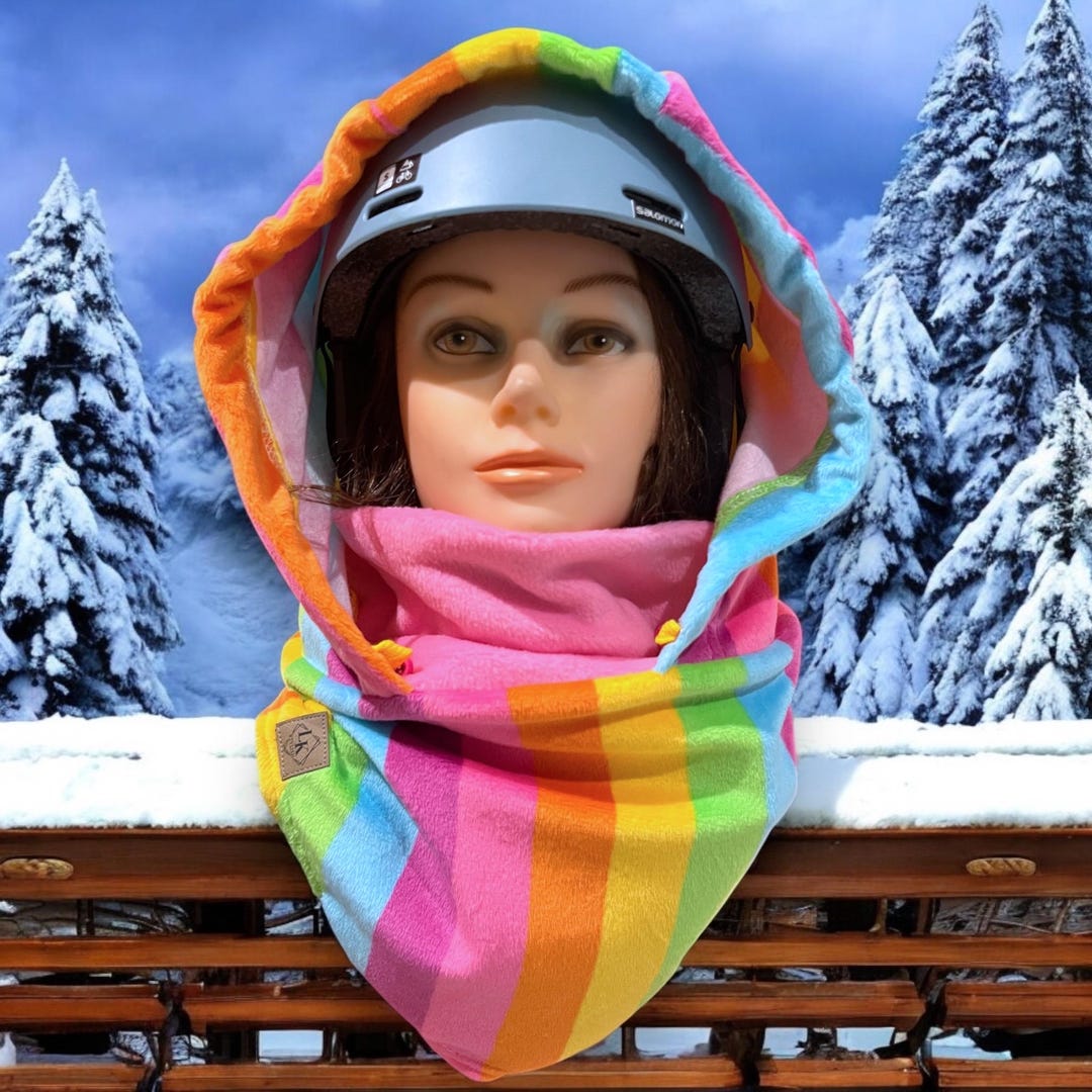 Child Snow Hood, Over Helmet Hood, Helmet Hoodie, Hood Face Mask ...