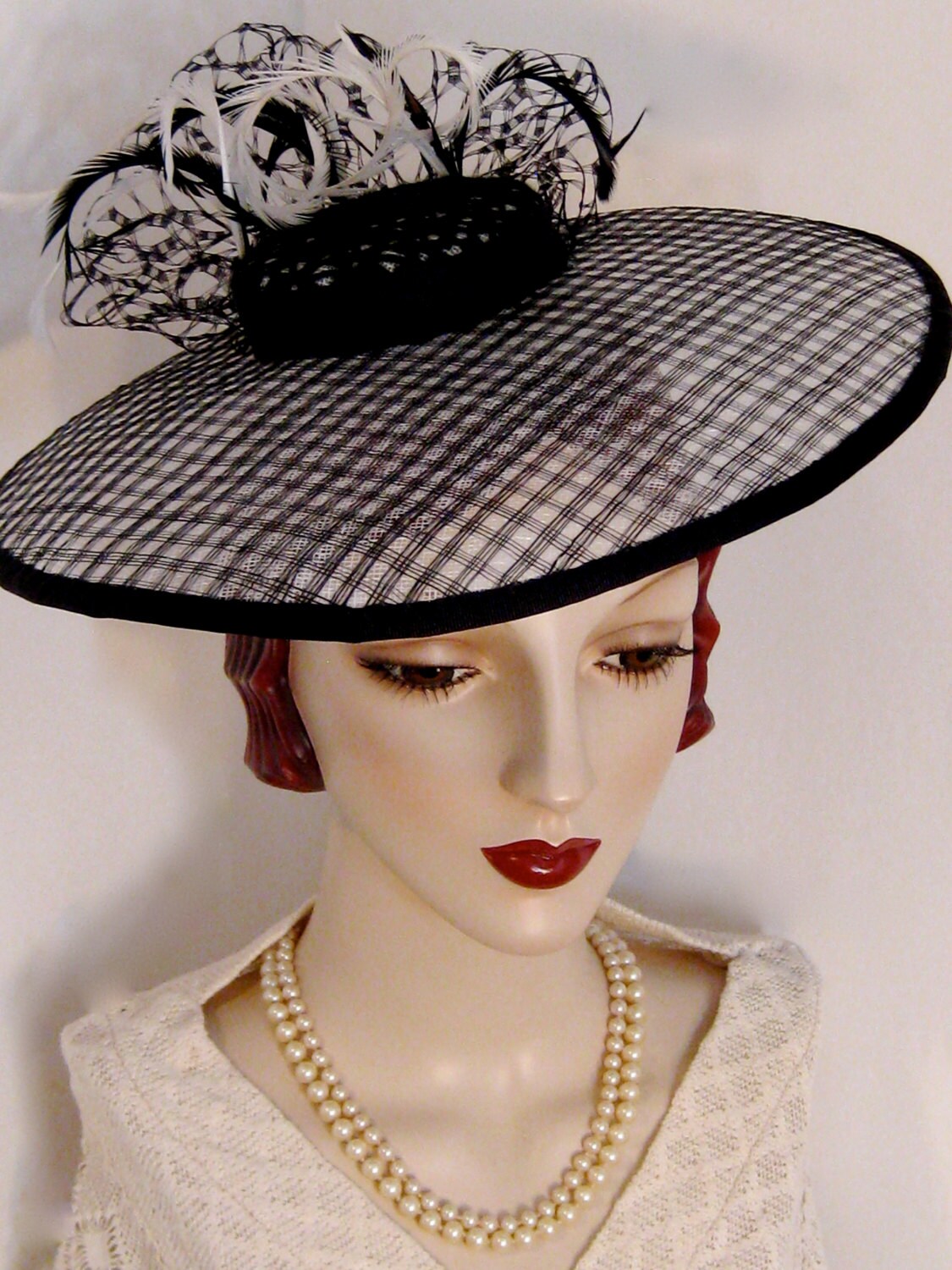 Retro 50's New Look Dish Hat - Etsy