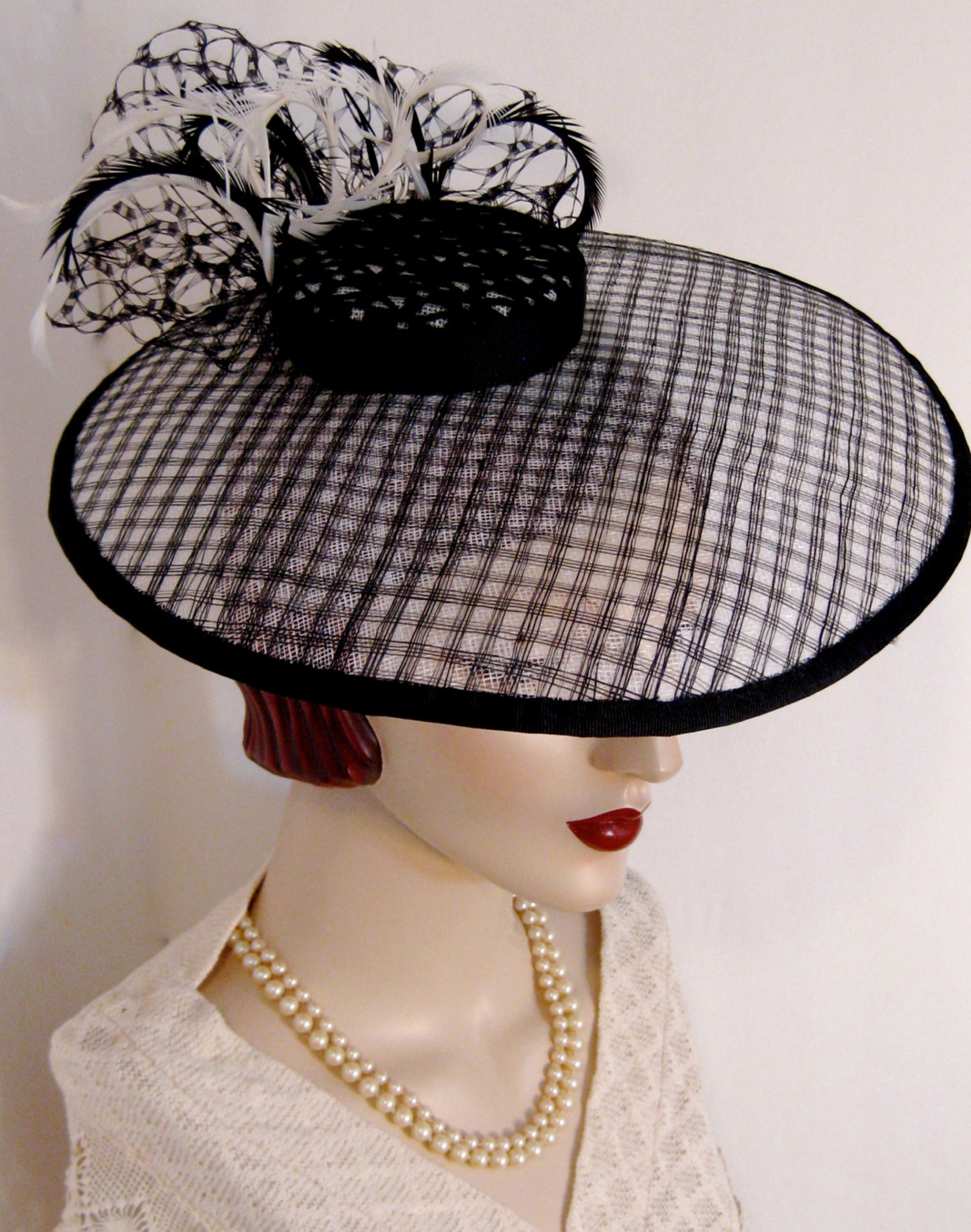 Retro 50's New Look Dish Hat - Etsy