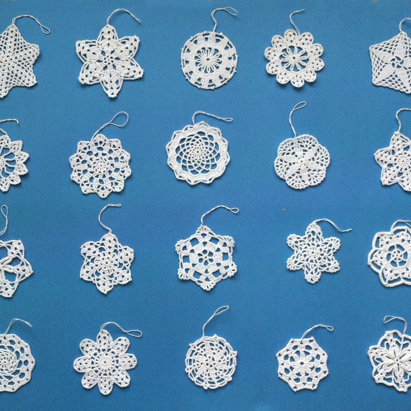 Crochet Ornaments Starched - Etsy