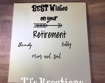 Signature Board for Retirement - Etsy