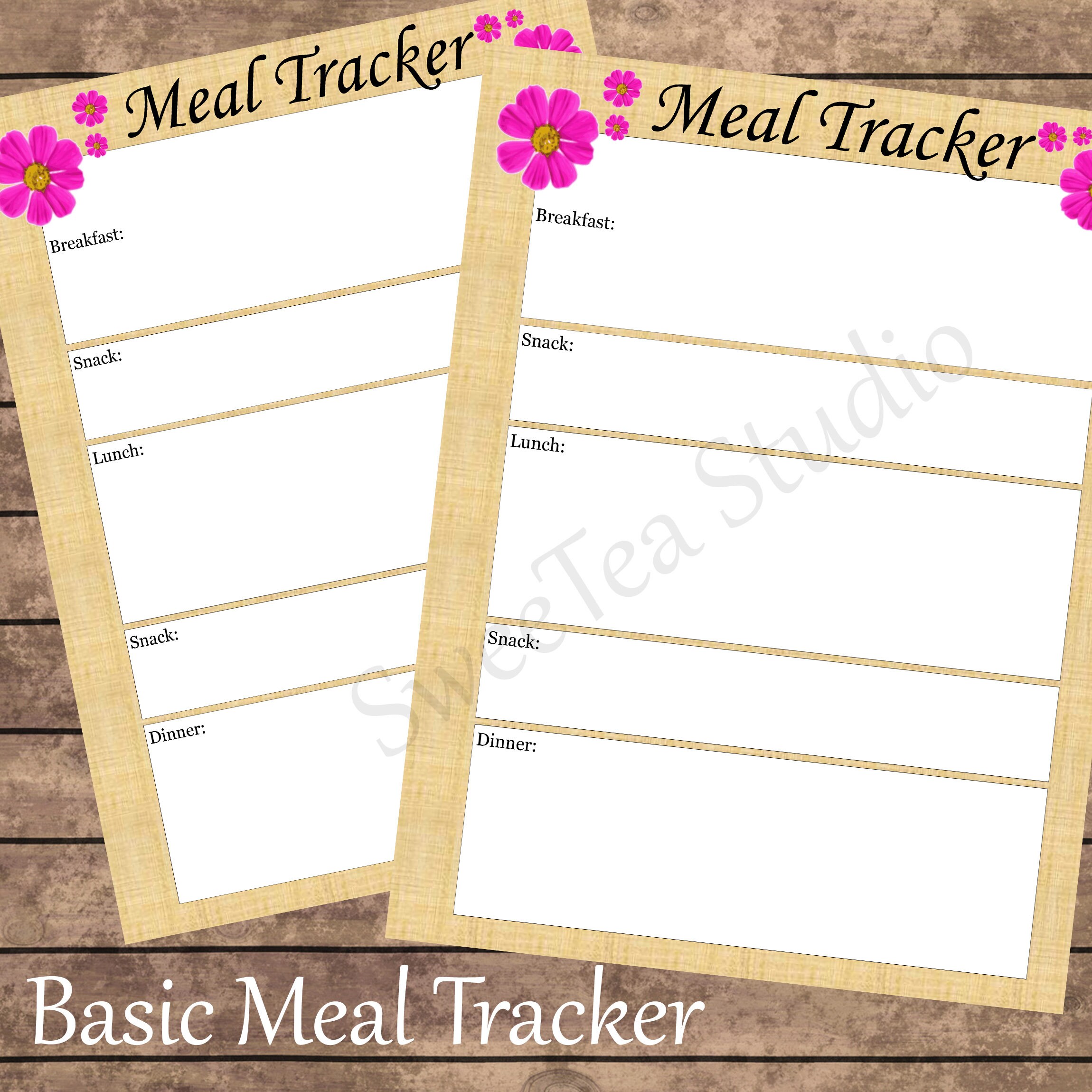 MEAL Tracker/planners Bundle, 3 Different Meal Trackers With MACROS ...