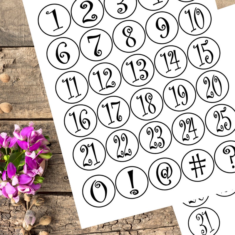 Fancy Numbers - Etsy