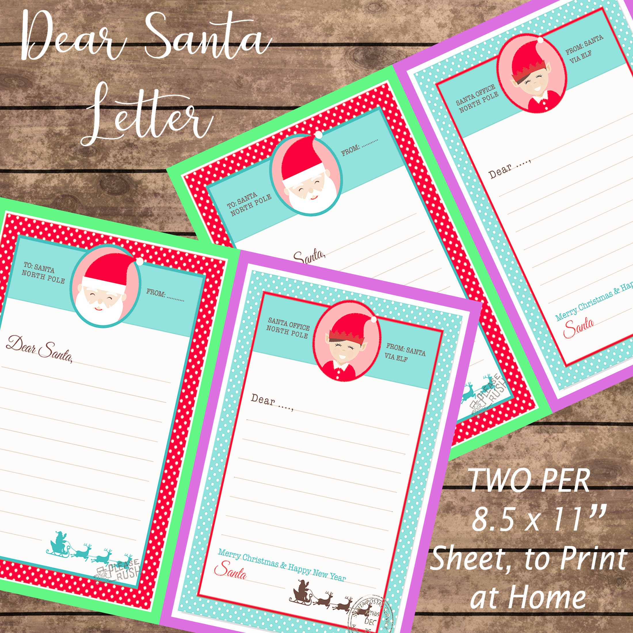 Dear Santa Letter AND Reply From Santa to the Sender, via One of His ...