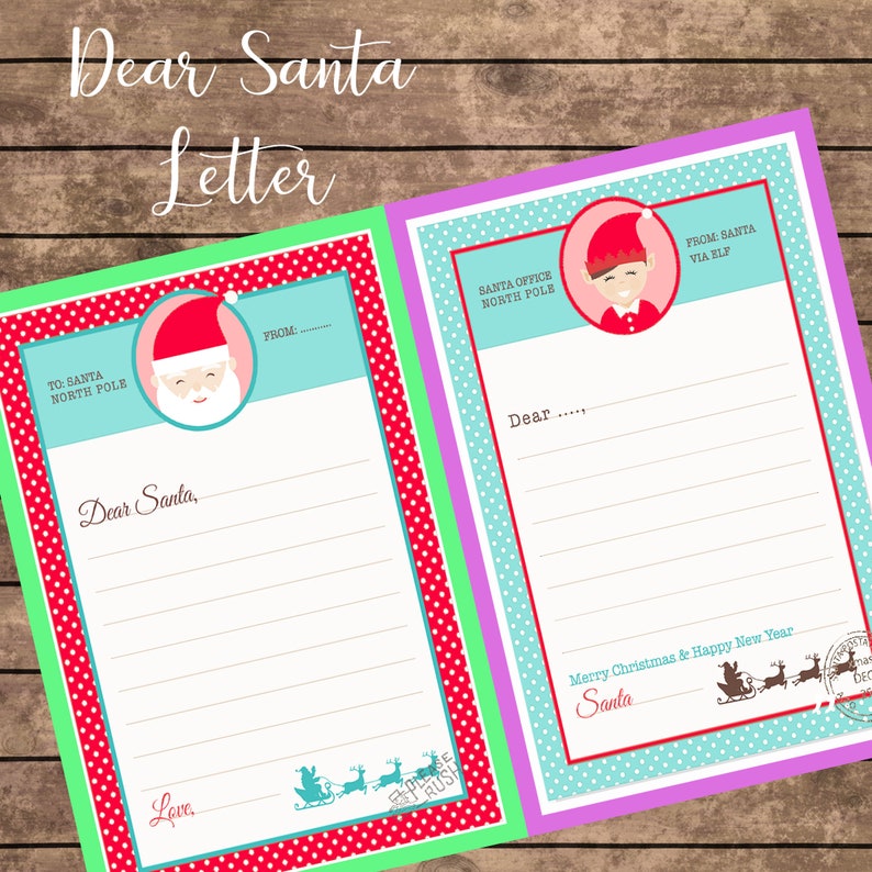 Dear Santa Letter AND Reply From Santa to the Sender, via One of His ...