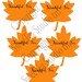Printable Fall Thankful, Thanksgiving Maple Leaves, PDF and JPG ...
