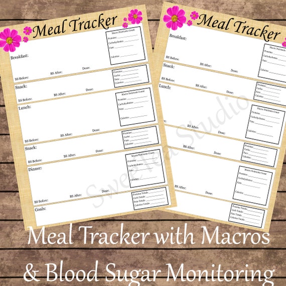MEAL Tracker/planners Bundle 3 Different Meal Trackers With | Etsy