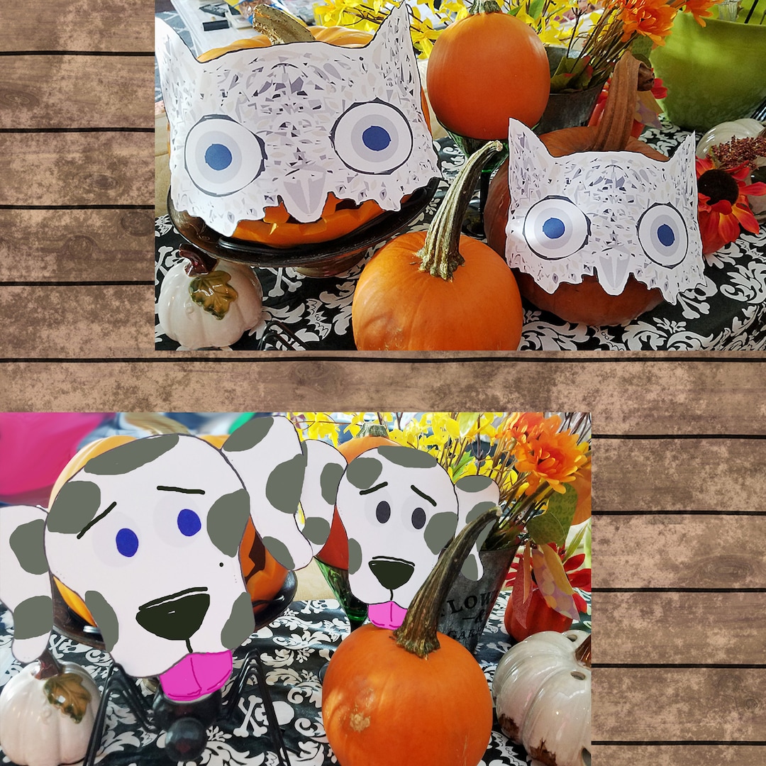 8 ADULT Size Printable PDF Coloring Animal Masks, Make Your One of a ...