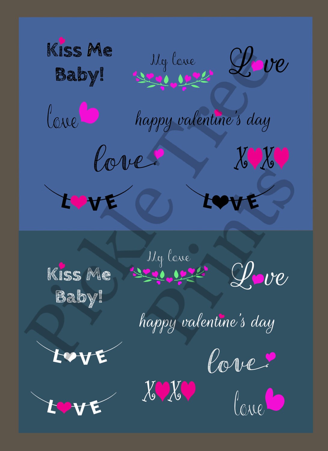 27 Love Valentine Digital Photo Overlays - Etsy