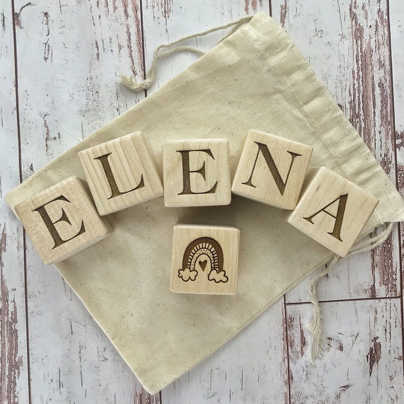 Baby Name Blocks - Etsy