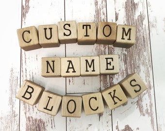 Wooden Name Blocks | Etsy