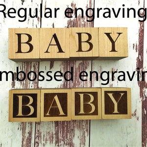 Baby Wooden Blocks Pregnancy Announcement Baby Photo Props - Etsy