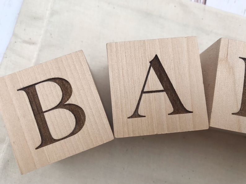 Baby Wooden Blocks Pregnancy Announcement Baby Photo Props - Etsy