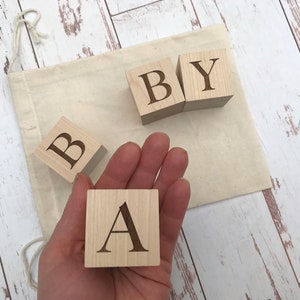 Baby Wooden Blocks Pregnancy Announcement Baby Photo Props - Etsy