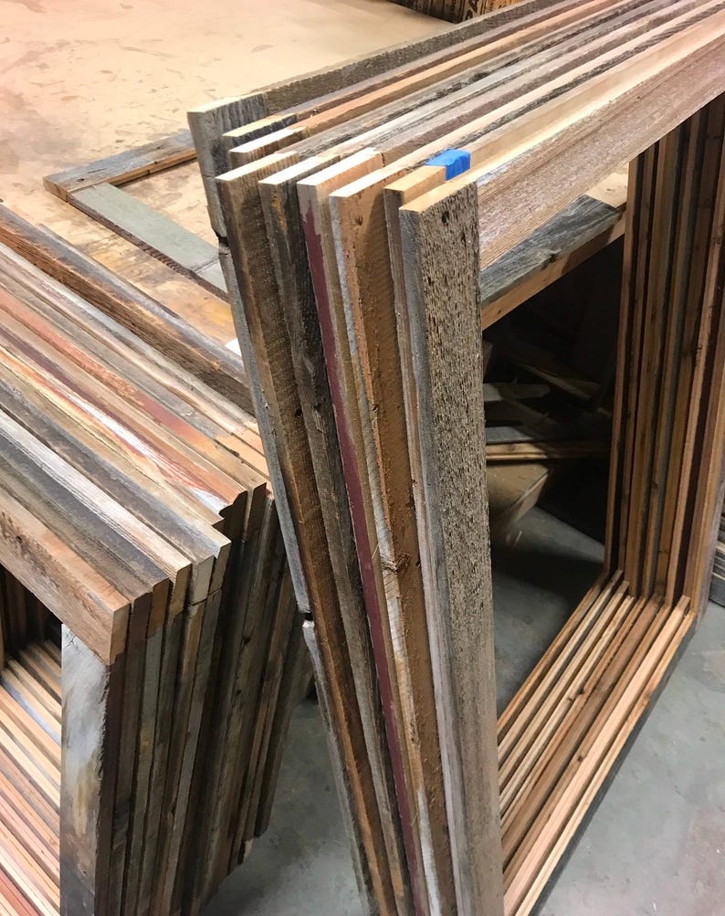 Rustic Window Mirror- Farmhouse Wall Decor- Large Window Mirrow ...