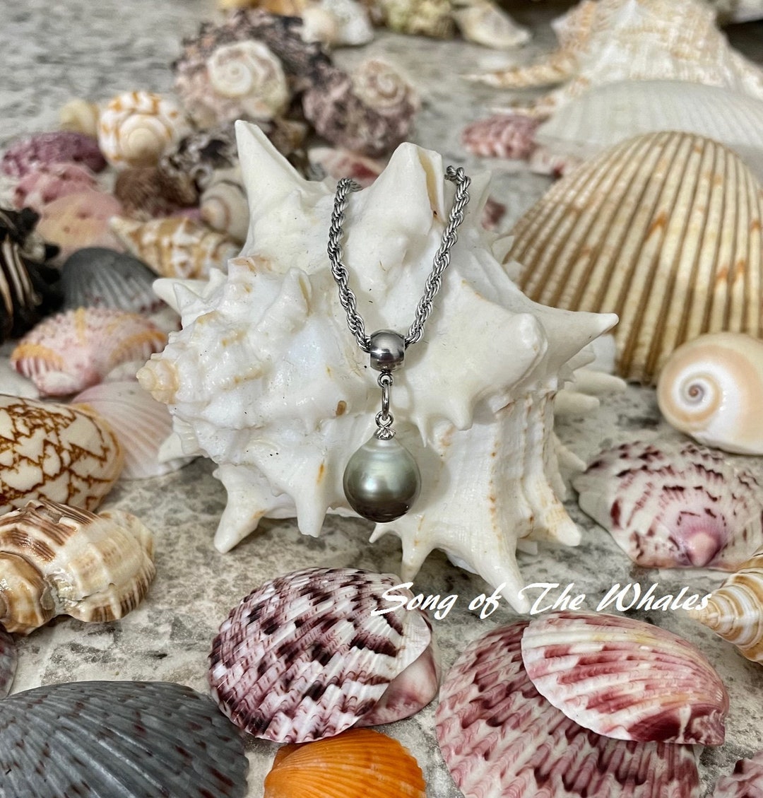 Men's Pearl Necklace 20, AAA 12.5x12mm Tahitian Pearl, Men's Pearl ...