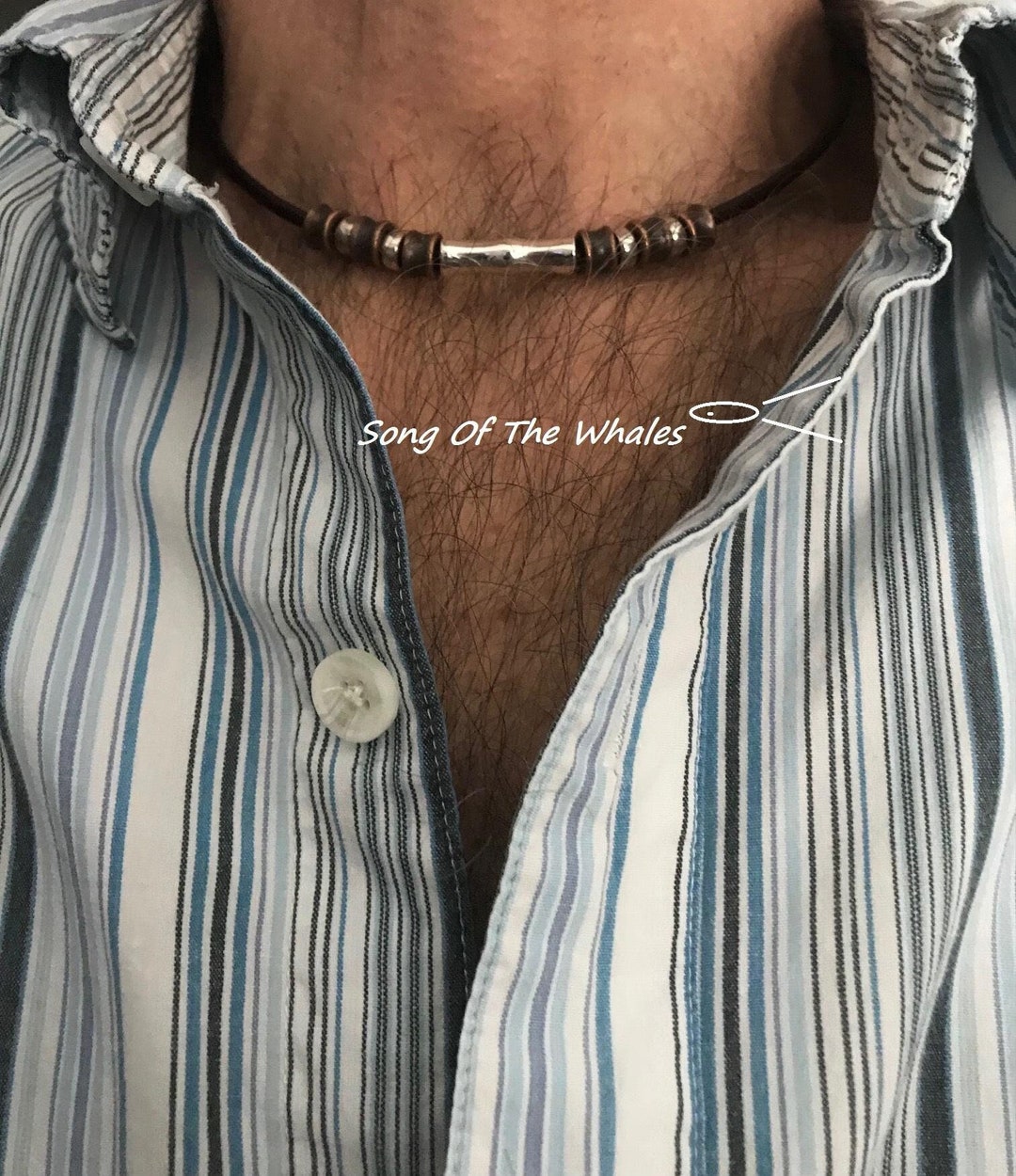 Men's Leather Choker 1622 Length's, Beaded Choker's, Leather Choker's ...