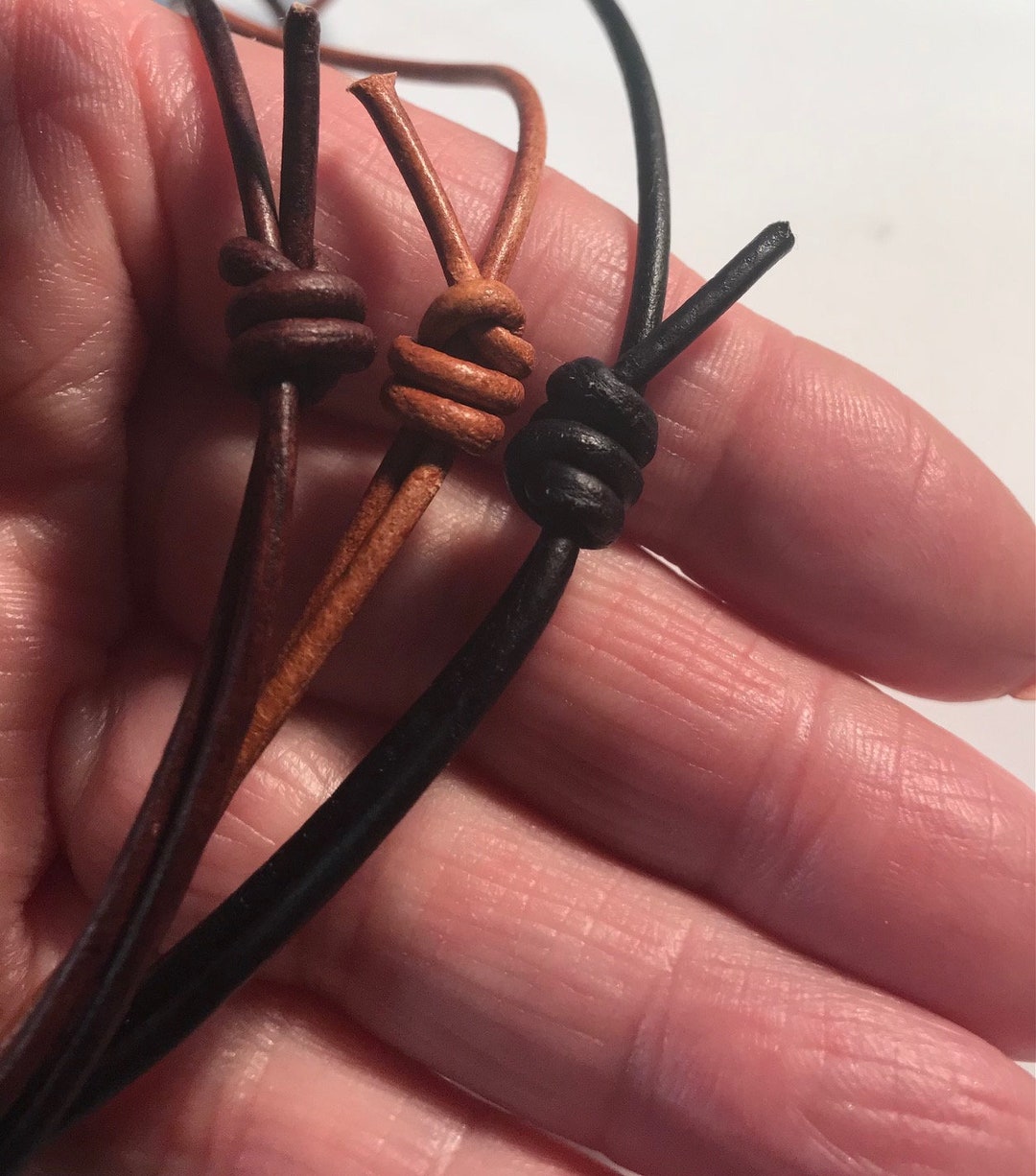 Ready Made Leather Necklace Cord Adjustable Leather Necklace Cord Sliding Knot Cord 2mm Premium Leather Cord Adjustable Cord Etsy