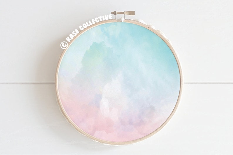 Watercolor Sky Pin Display Enamel Pin Display Pin Banner - Etsy