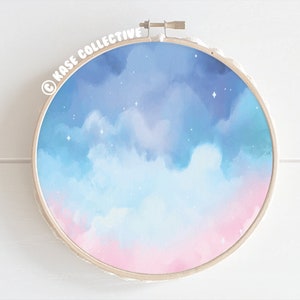 Watercolor Sky Pin Display Enamel Pin Display Pin Banner - Etsy
