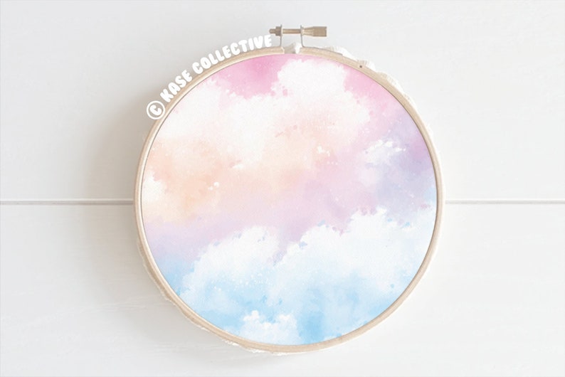 Watercolor Sky Pin Display Enamel Pin Display Pin Banner - Etsy