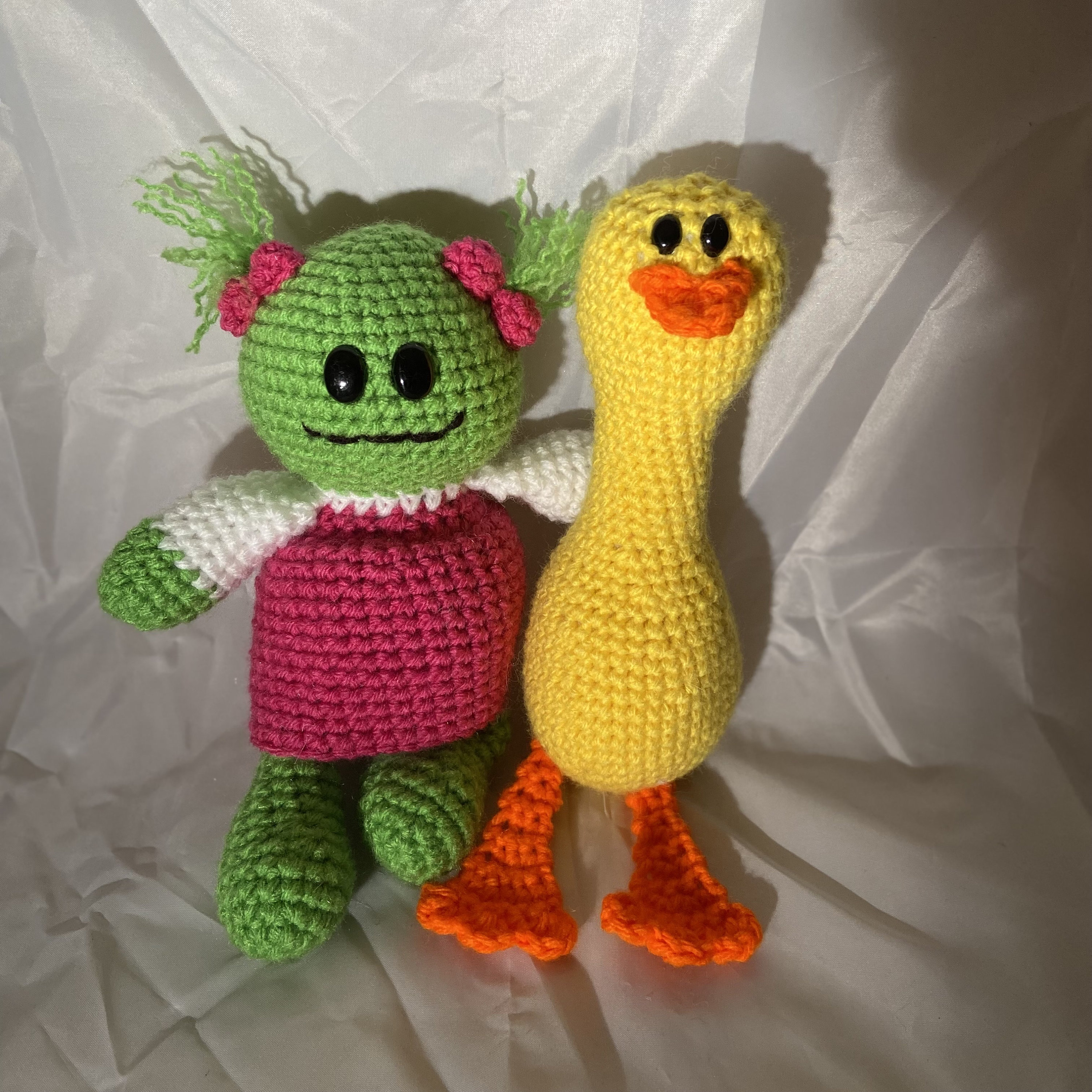 Fleefer pictured With Mona From Nanalan Doll, Nanalan Toy, Crochet Doll ...