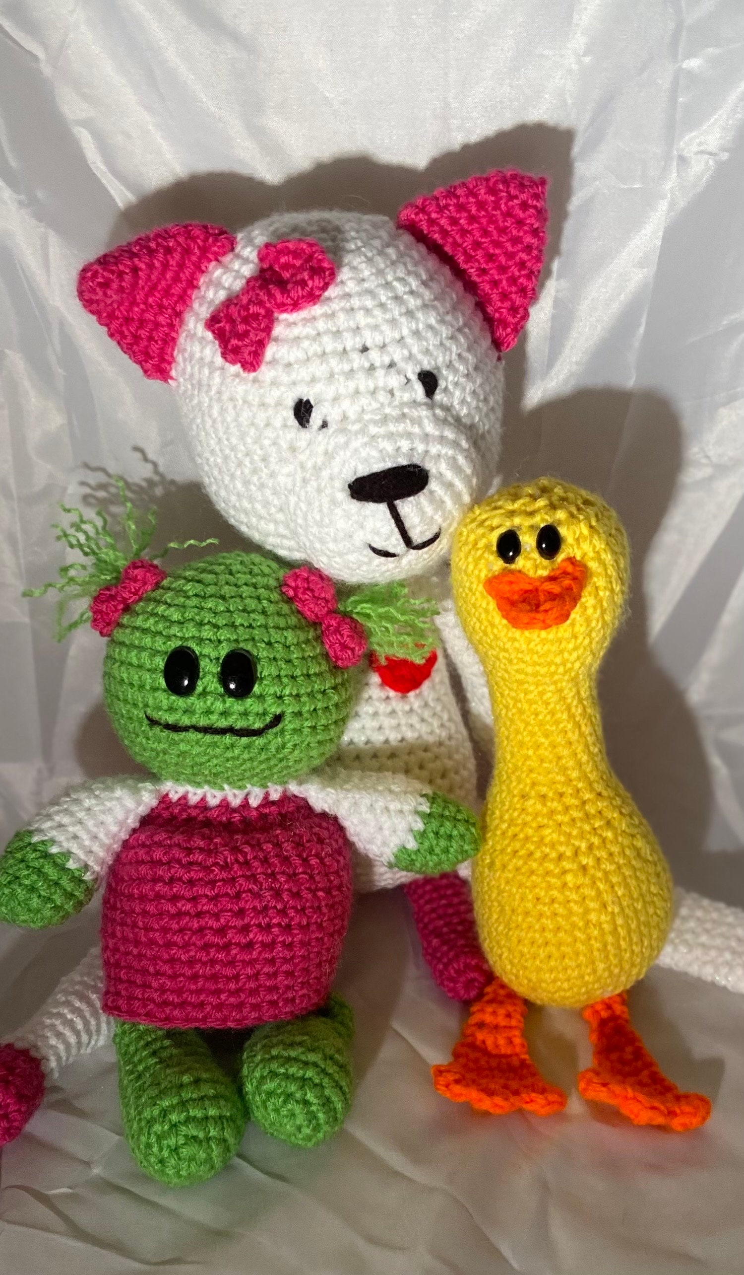 Fleefer pictured With Mona From Nanalan Doll, Nanalan Toy, Crochet Doll ...