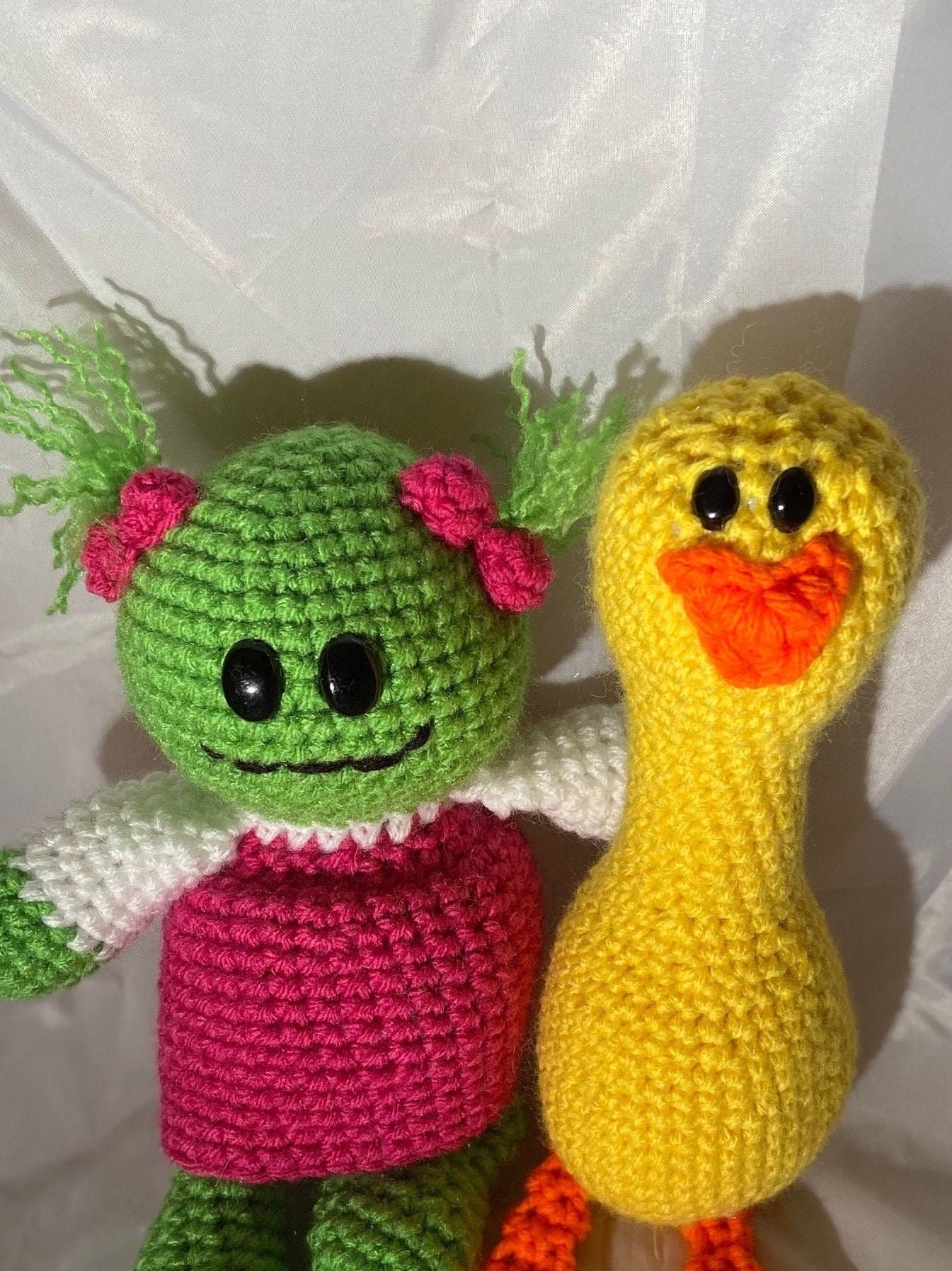 Fleefer pictured With Mona From Nanalan Doll, Nanalan Toy, Crochet Doll ...