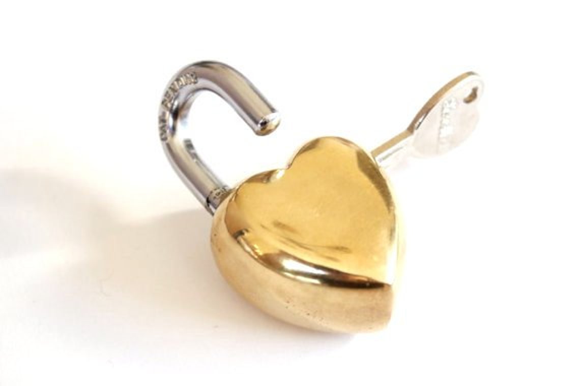 Small Heart Lock & Heart Key Wedding Gifts LOVE LOCK - Etsy