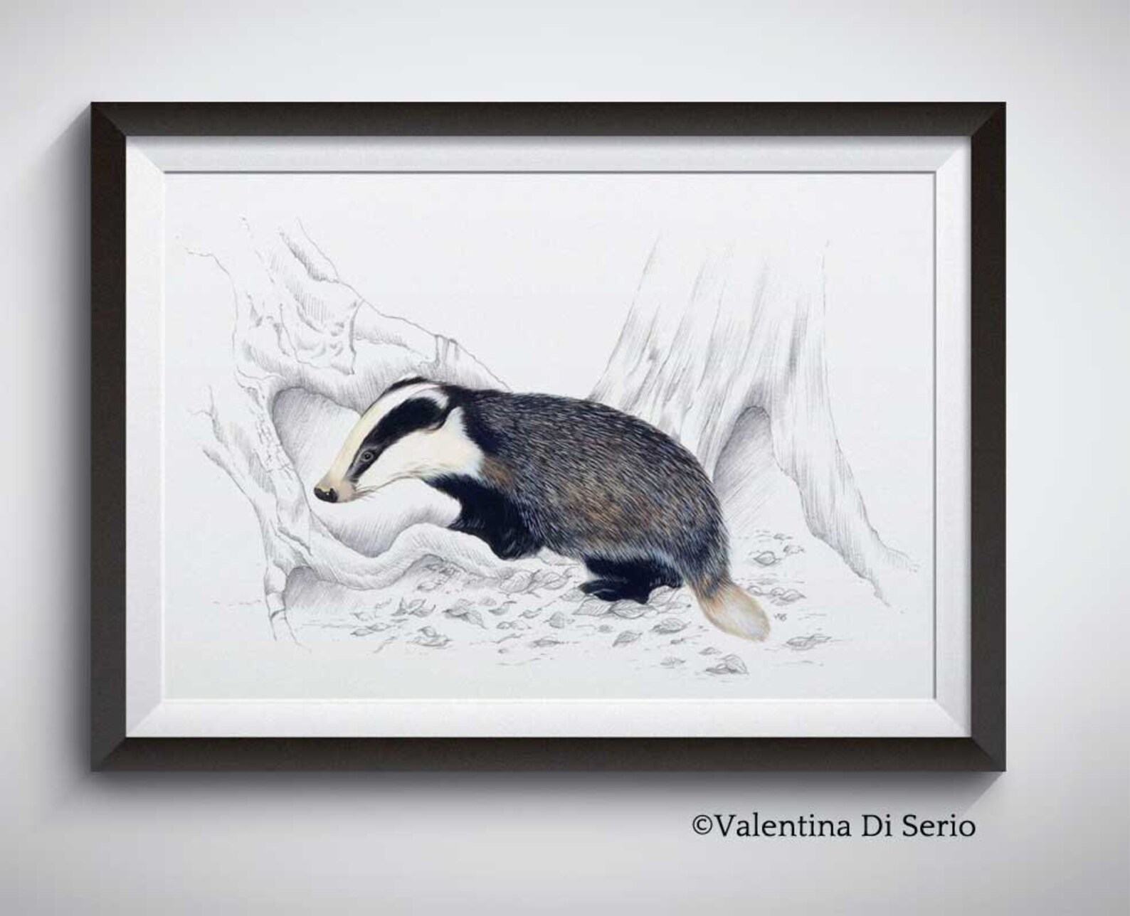 Badger Print, Animal Art, Nature, Illustration, Art Print, Animalier ...