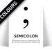 Semicolon Art Print Punctuation Poster Grammar Art Print | Etsy