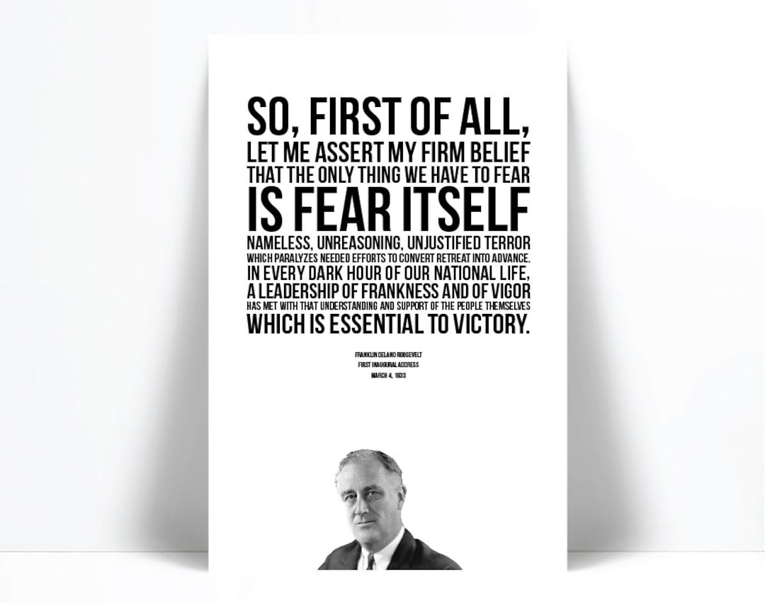 Franklin Delano Roosevelt - FDR Presidential Inaugural Speech - the ...