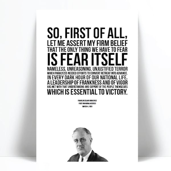 Roosevelt Speech - Etsy