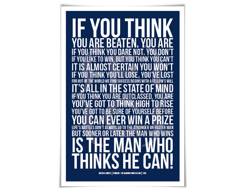 Man Who Thinks He Can Art Print Walter D Wintle | Etsy