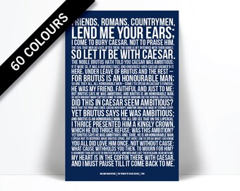 Julius Caesar Quote Poster - Etsy