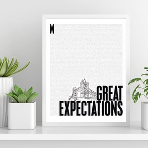 Great Expectations by Charles Dickens Art Print - Poster for Book ...