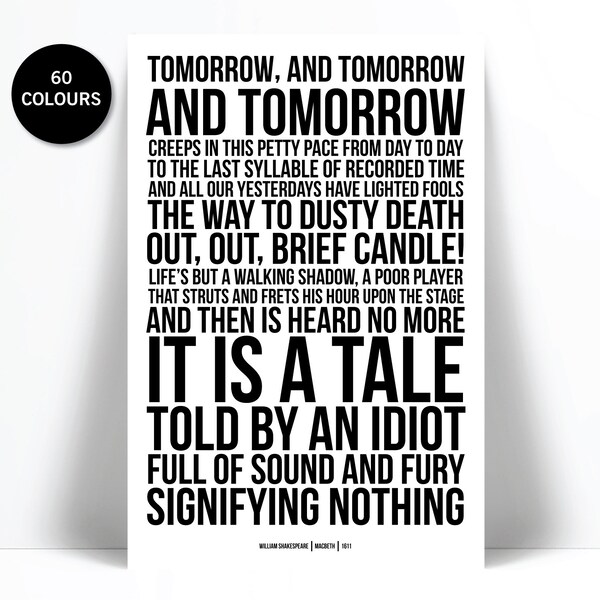 Macbeth Poster - Etsy