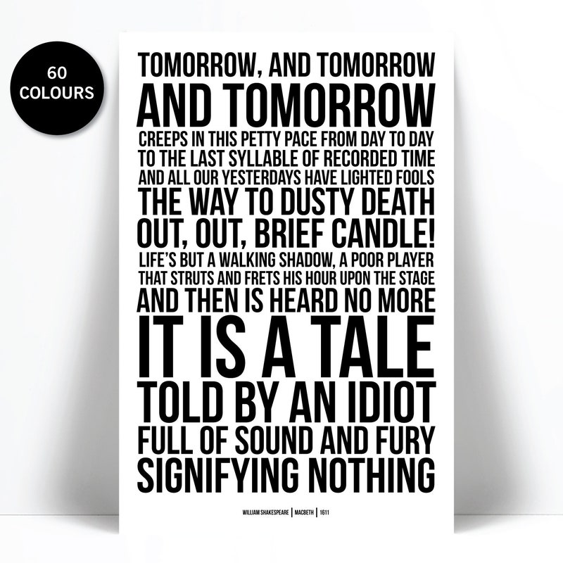 Macbeth Poster - Etsy