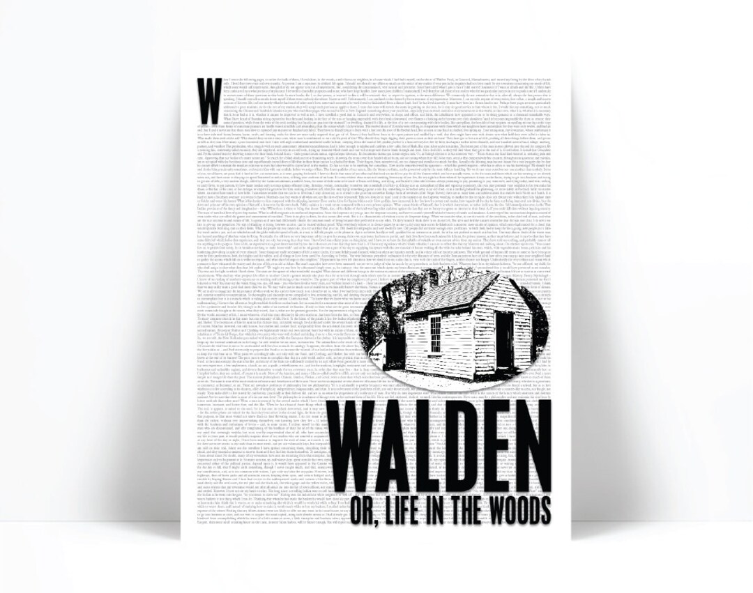 Walden or Life in the Woods by Henry David Thoreau Art Print - Book ...
