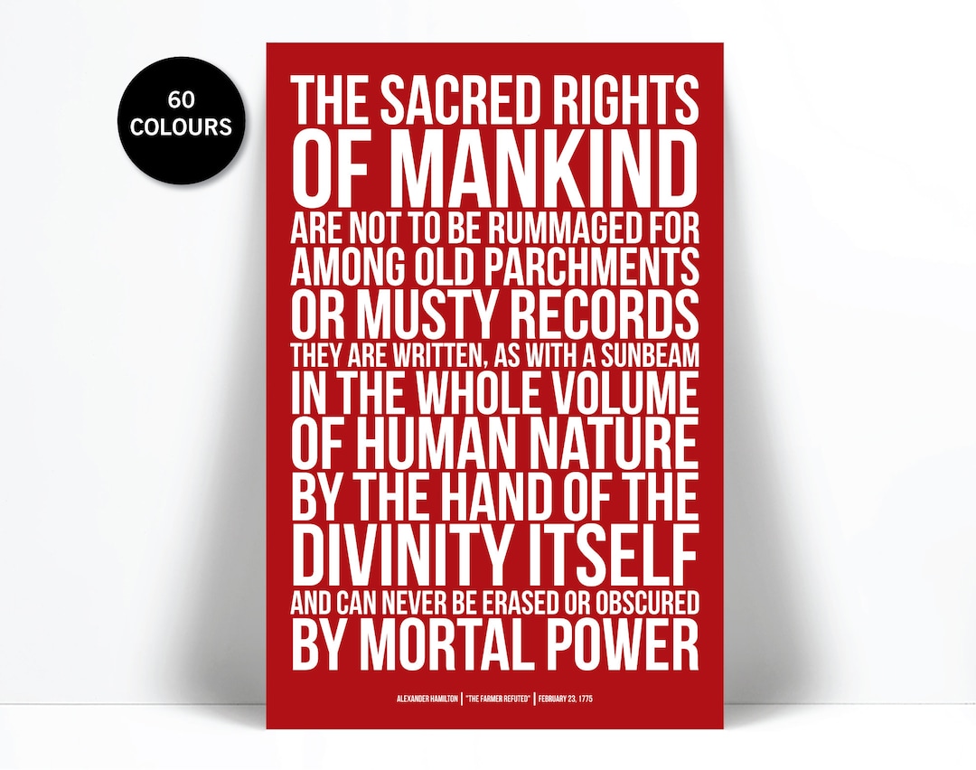 Alexander Hamilton Quote Art Print - Hamilton Poster - American History ...