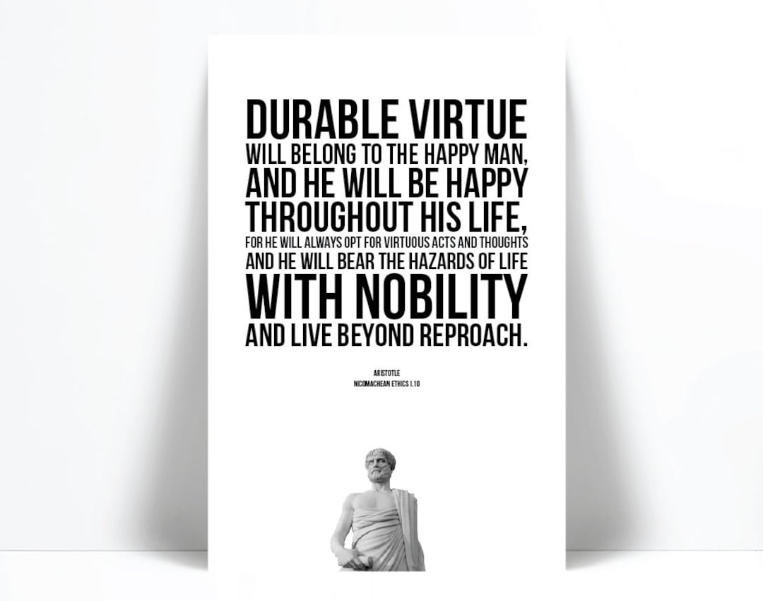 Aristotle Inspirational Quote Art Print - Philosophy History Poster ...